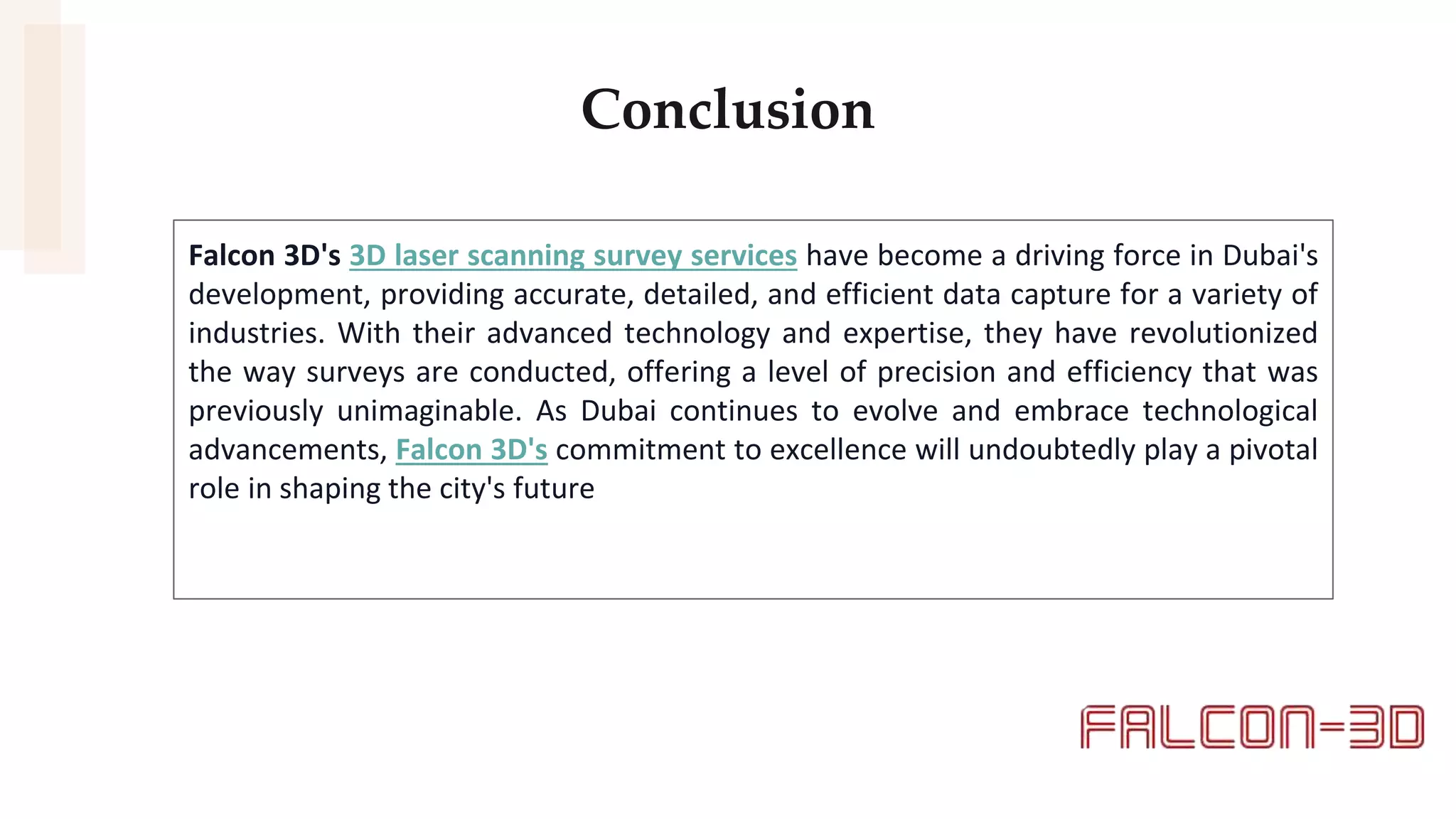 Transforming Dubai's Landscape with Falcon 3D's 3D Laser Scanning ...