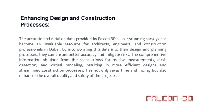 Transforming Dubai's Landscape with Falcon 3D's 3D Laser Scanning ...