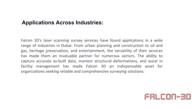 Transforming Dubai's Landscape with Falcon 3D's 3D Laser Scanning ...