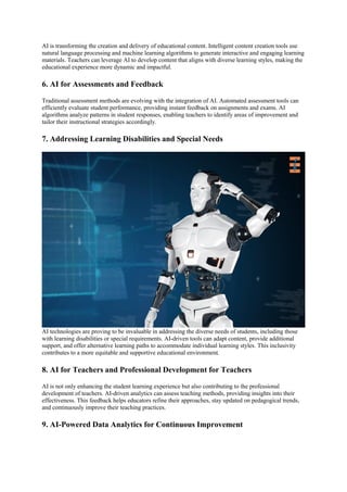 Transforming Education: The Role of AI for Teachers | PDF