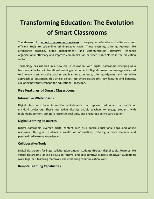 Transforming Education The Evolution of Smart Classrooms.pdf