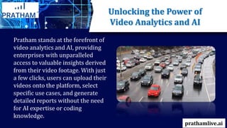 Transforming Enterprise Insights Pratham Video Analytics Platform by Assert AI | PPTX