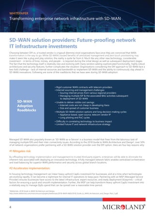 Transforming enterprise network infrastructure with sd wan services | PDF