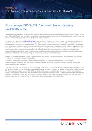 Transforming enterprise network infrastructure with sd wan services | PDF