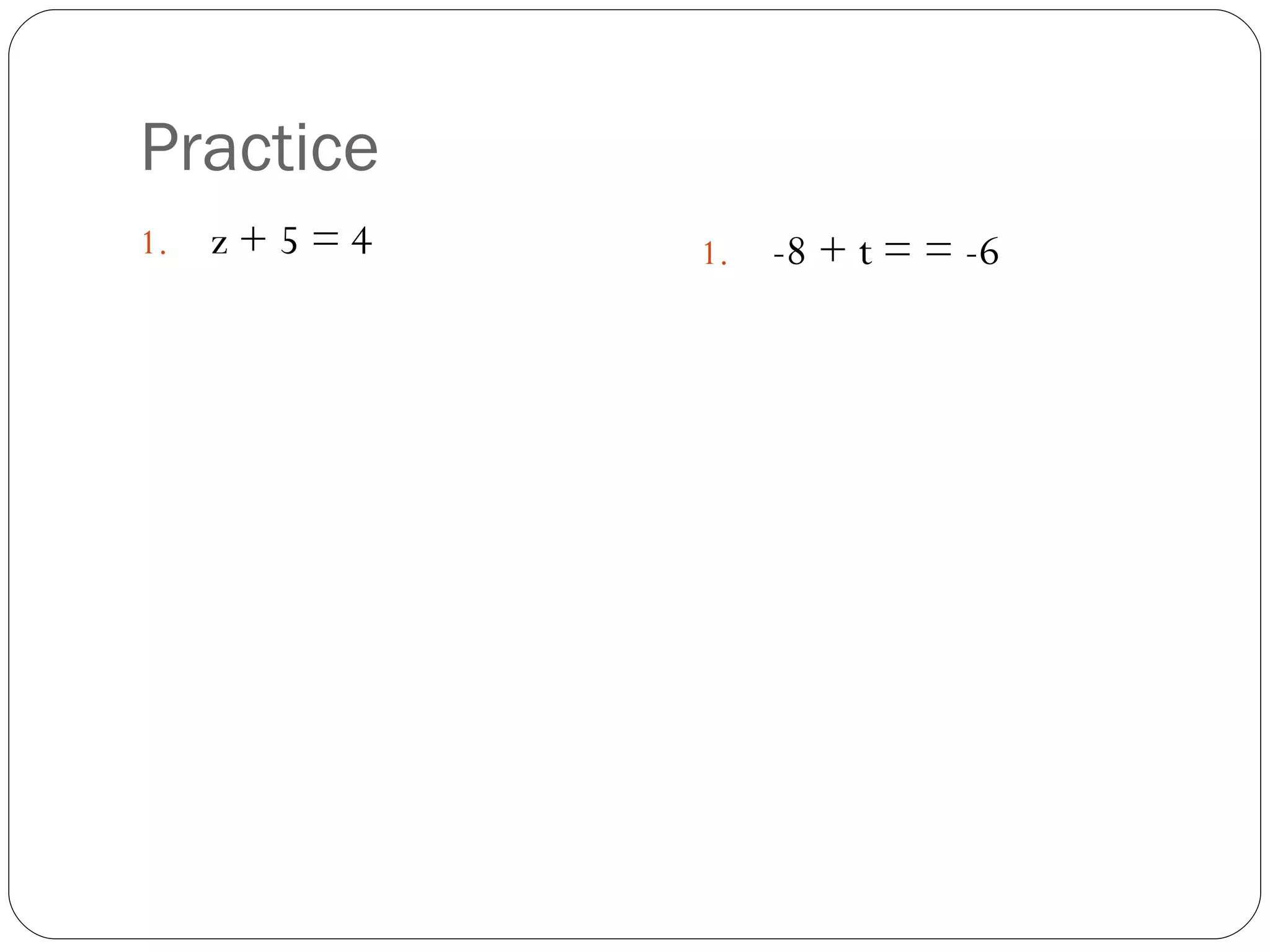 Transforming equations | PPT