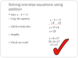 Transforming equations | PPT