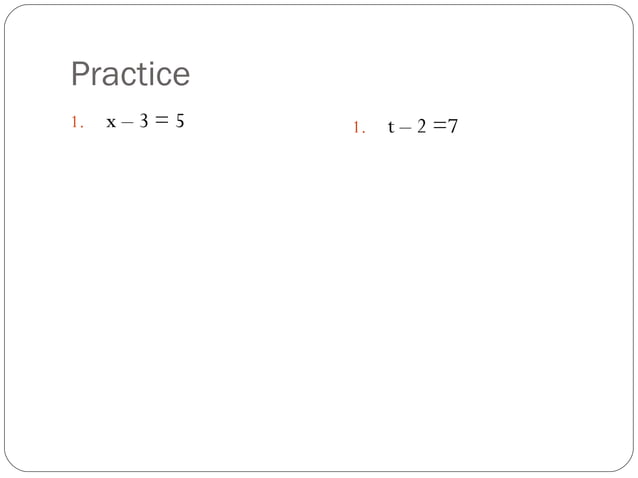 Transforming equations | PPT