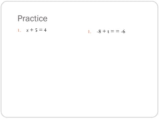 Transforming equations | PPT