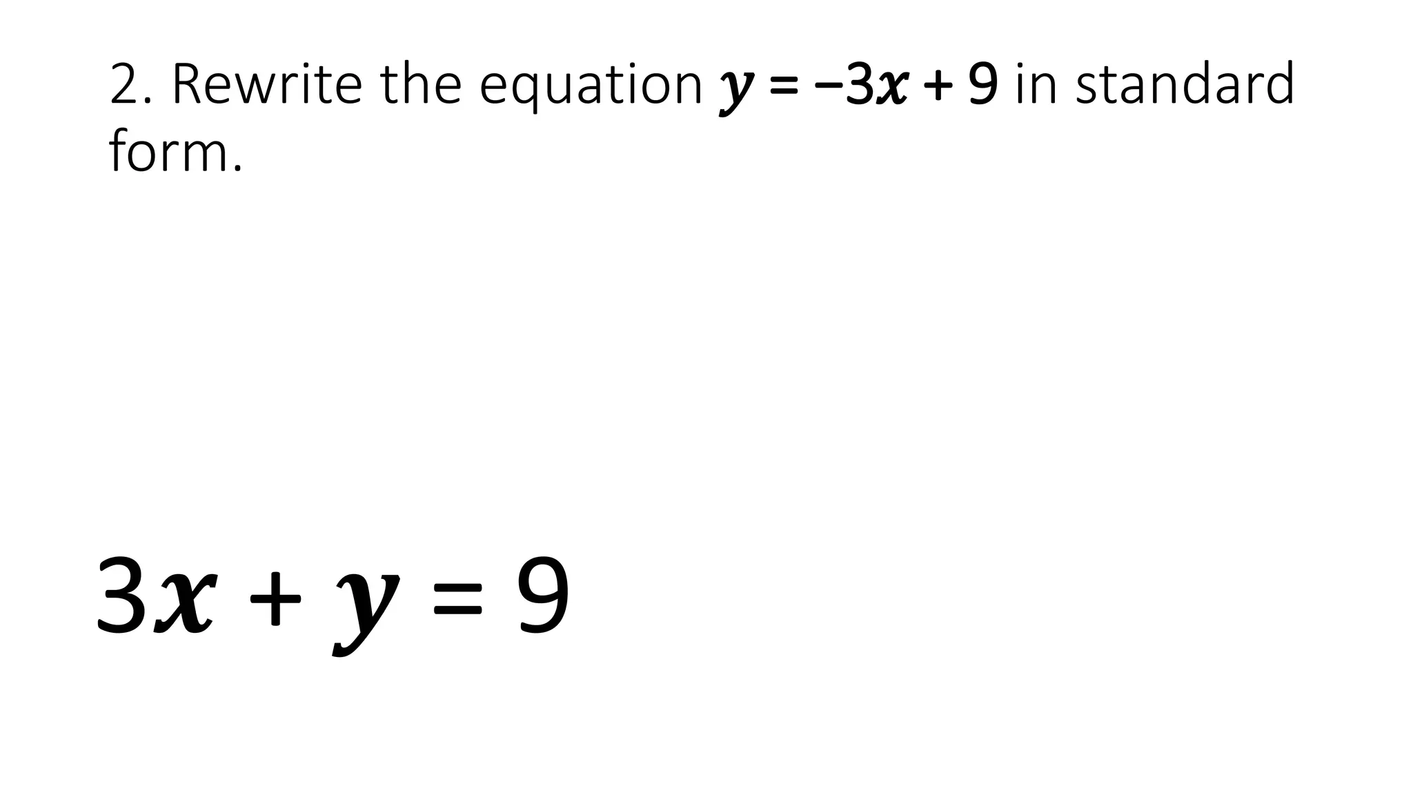 transforming equation to slope intercept form.pptx