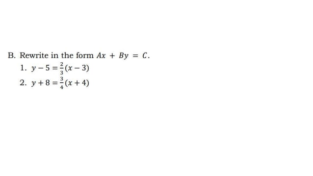 transforming equation to slope intercept form.pptx