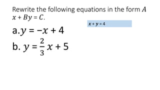 transforming equation to slope intercept form.pptx