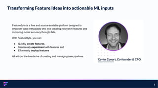 Transforming Feature Ideas into Machine Learning Inputs | PPT