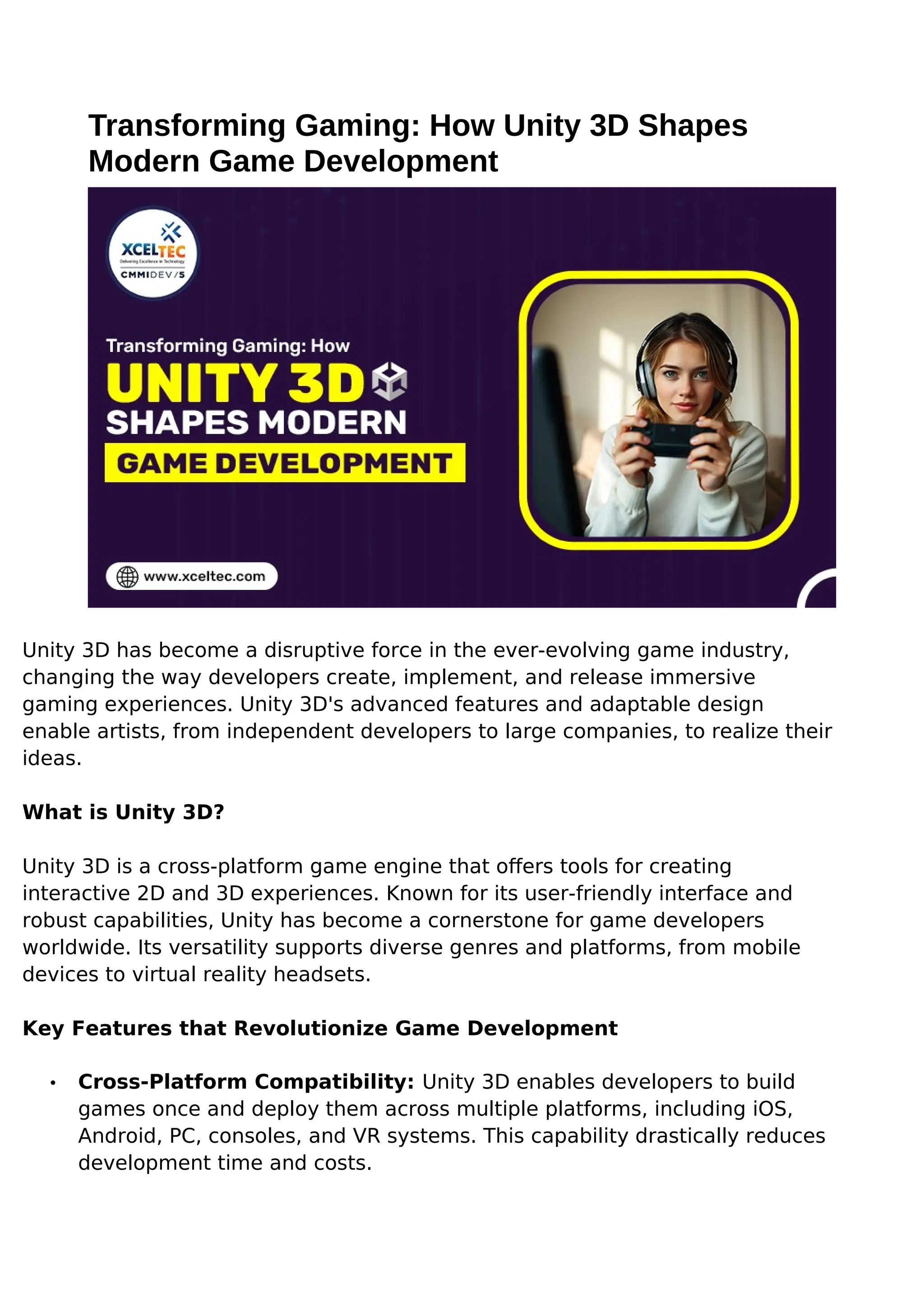 Transforming Gaming: How Unity 3D Shapes Modern Game Development.pdf