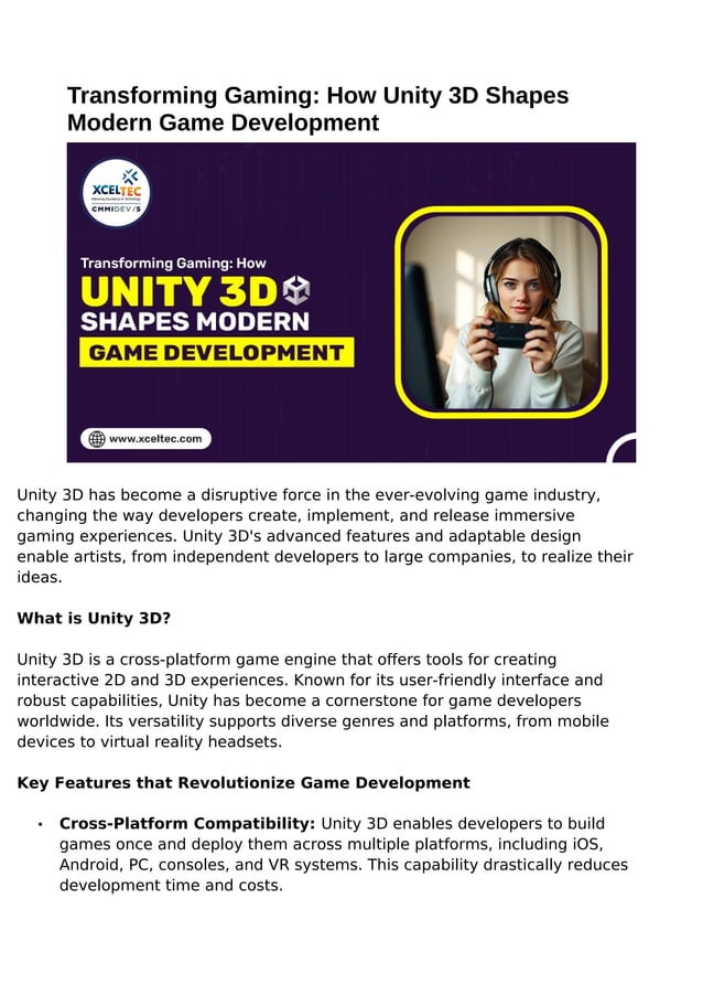 Transforming Gaming: How Unity 3D Shapes Modern Game Development.pdf