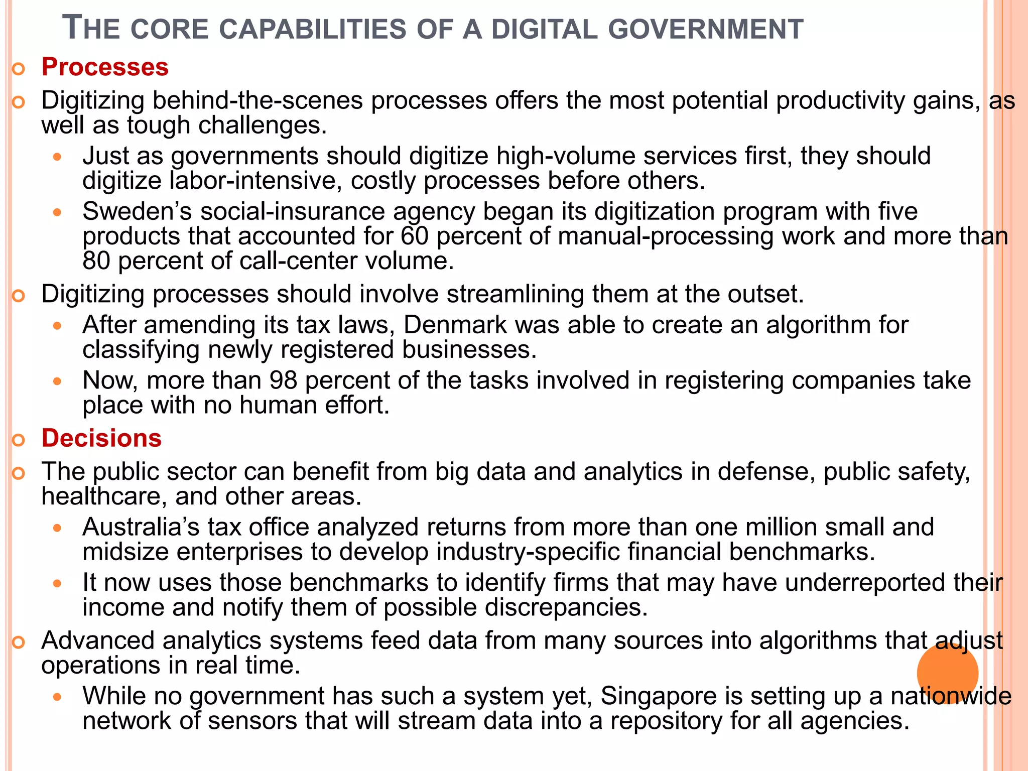 Transforming government through digitization | PPTX