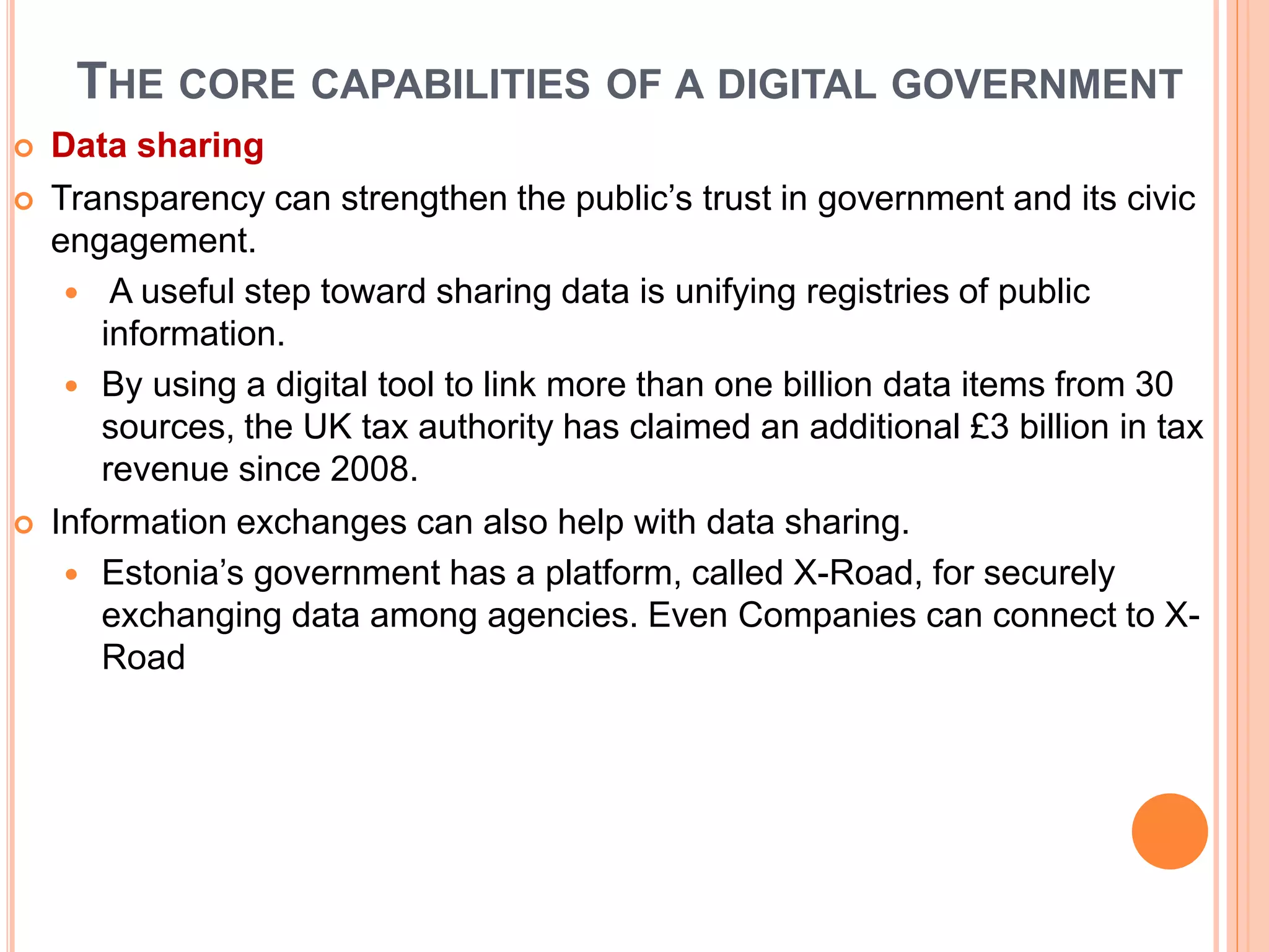 Transforming government through digitization | PPTX