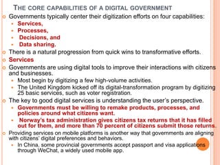Transforming government through digitization | PPTX