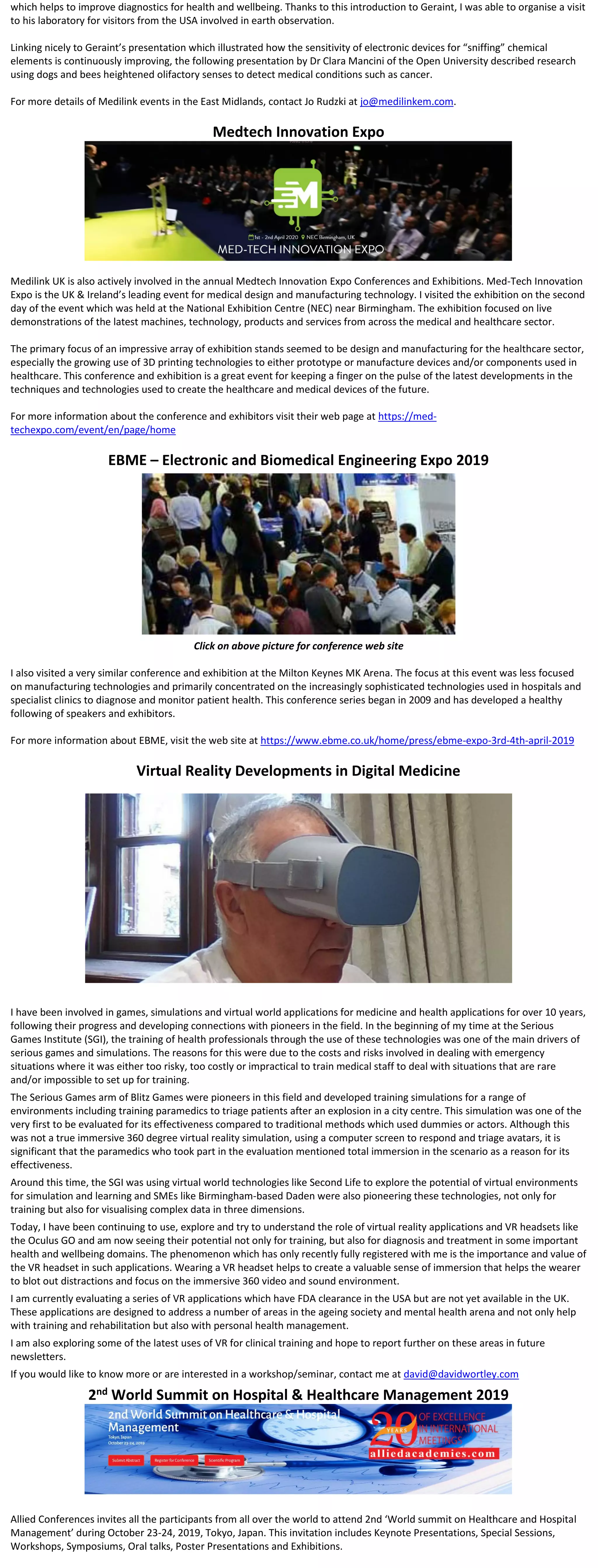 Transforming healthcare through innovation ISDM e-newsletter June 2019 ...