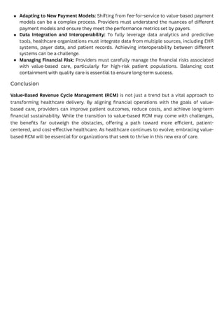 Transforming Healthcare through Value-Based Revenue Cycle Management ...