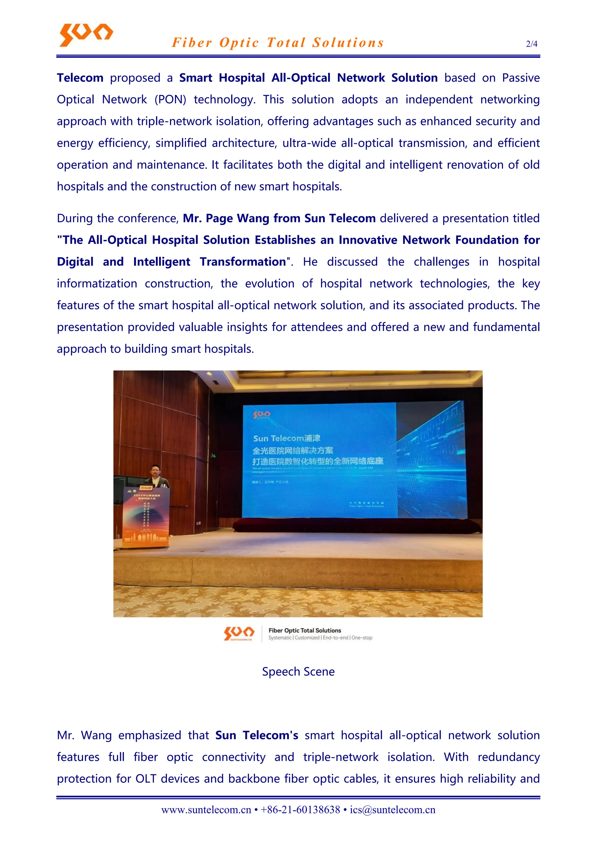 Transforming Healthcare with All-Optical Networks How Sun Telecom is ...