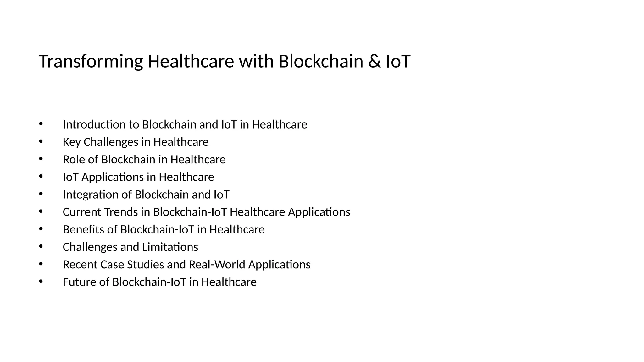 Transforming Healthcare with Blockchain & IoT.pdf | Free Download