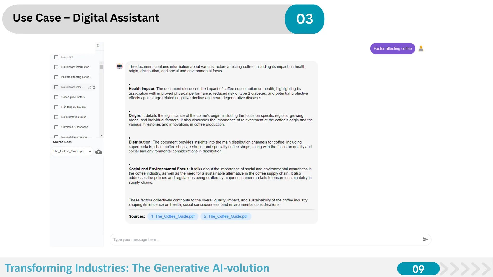 Transforming Industries The Generative AI-volution | PDF
