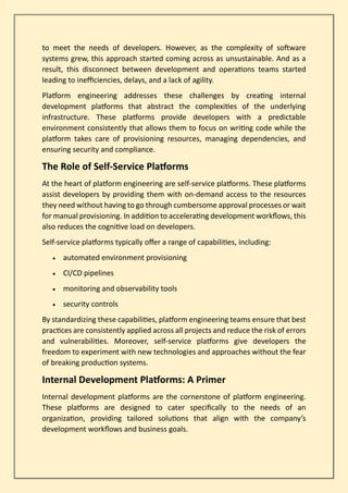 Transforming Infrastructure Through Platform Engineering | PDF