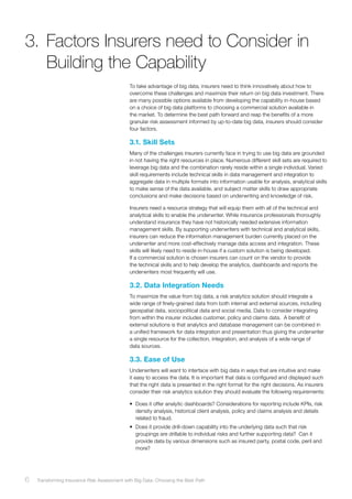 Transforming Insurance Risk Assessment with Big Data: Choosing the Best ...