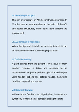 Transforming Knee ACL Reconstruction Surgery with Robotic-Assisted ...