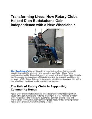 Transforming Lives_ How Rotary Clubs Helped Dion Rudakubana Gain ...
