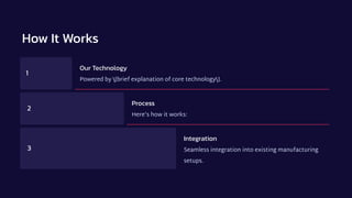 Transforming Manufacturing with Innovative Technology pitch deck ...