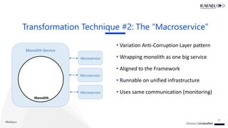 Transforming monolith systems to microservices | PPT