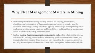 Transforming Operations: Indian Mining Companies Adopt Smart Fleet ...