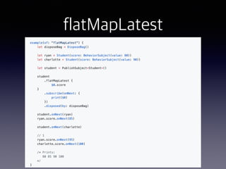 RxSwift Transforming operators | PDF