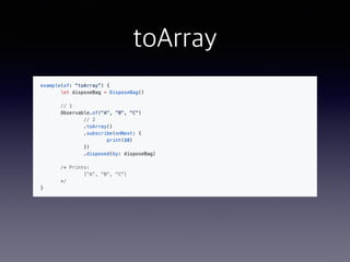 RxSwift Transforming operators | PDF