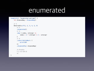 RxSwift Transforming operators | PDF