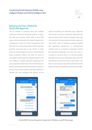 Transforming Oracle Enterprise Mobility Using Intelligent Chatbot & AI - A Whitepaper by ...