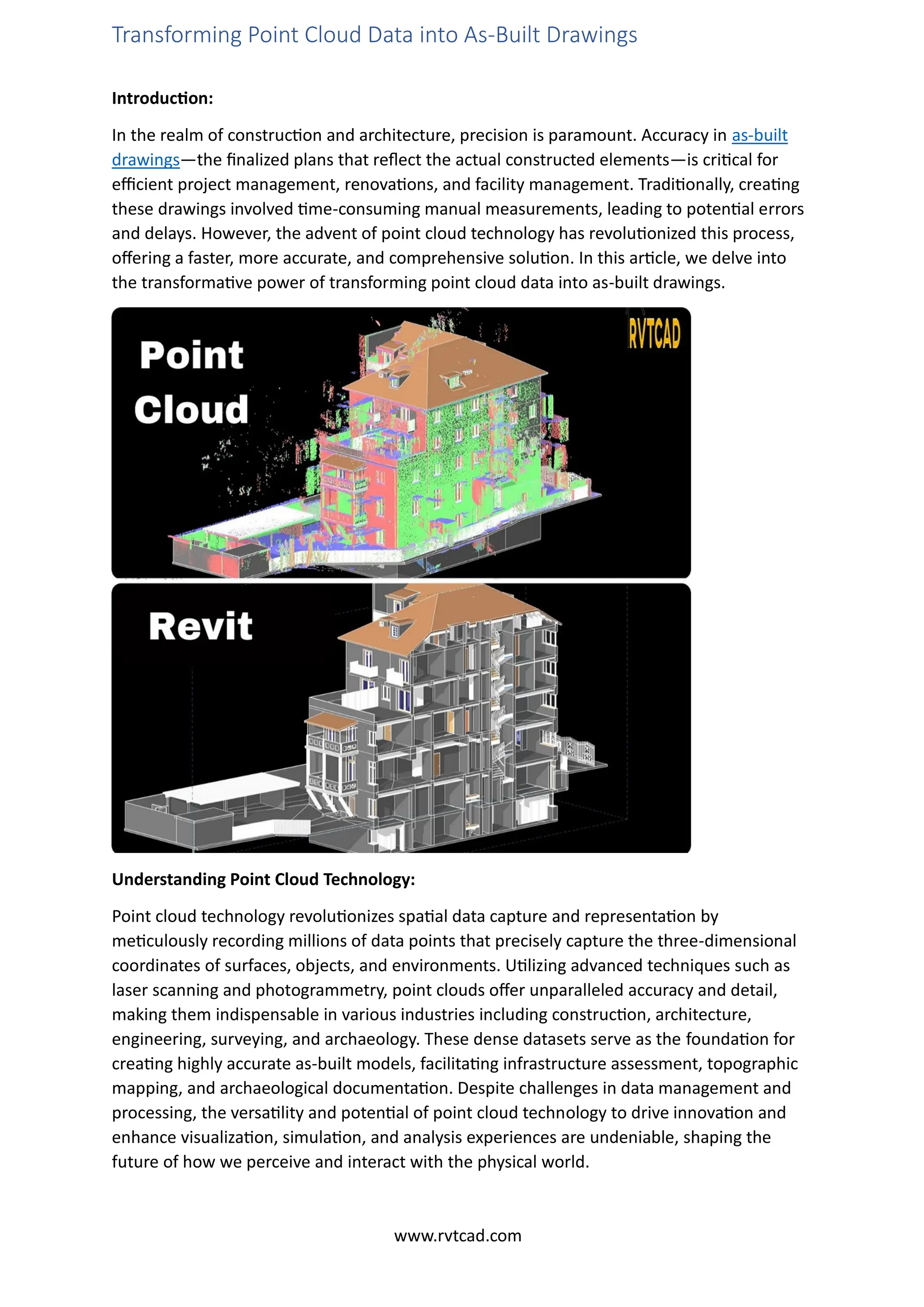 Transforming Point Cloud Data into As-Built Drawings.pdf