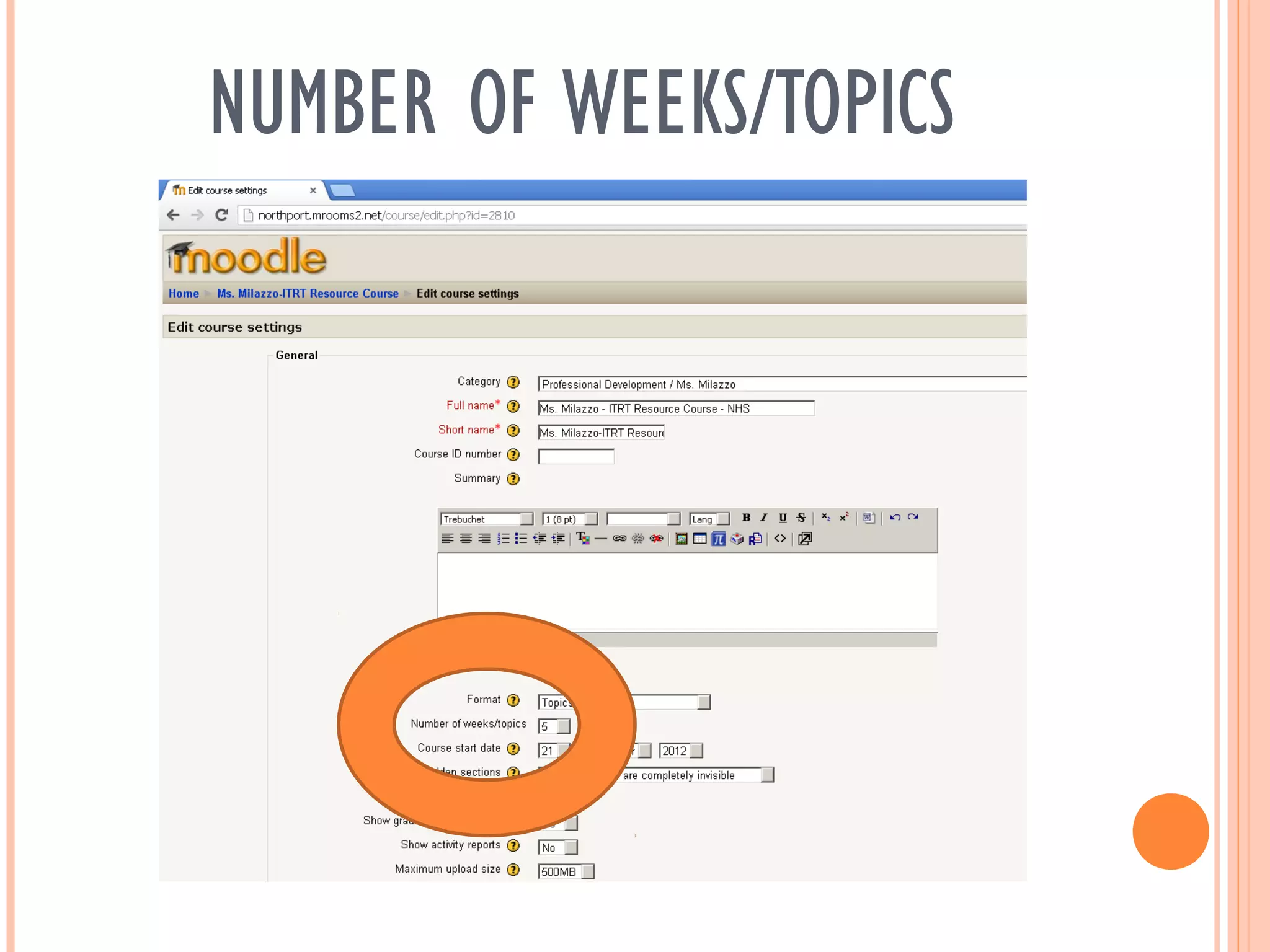 Moodle Topic Box PowerPoint | PPT