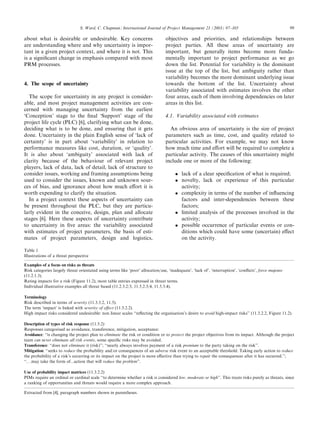 Transforming project risk management into project uncertainty ...