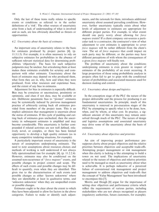 Transforming project risk management into project uncertainty management | PDF | Business ...