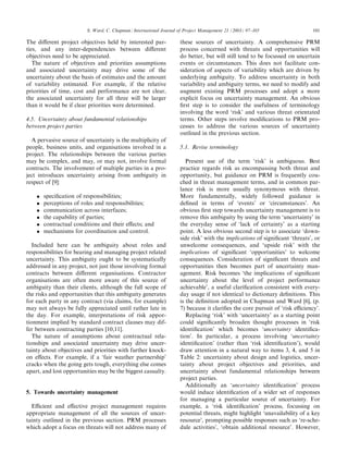 Transforming project risk management into project uncertainty ...