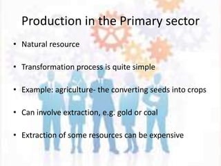 Transforming resources into goods and services | PPTX