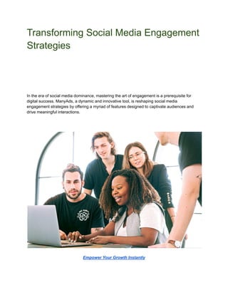 Transforming Social Media Engagement Strategies.pdf | Social Networking ...