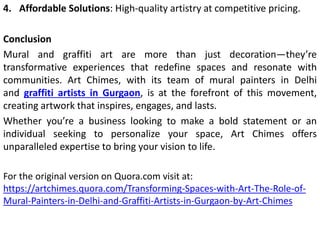 Transforming Spaces with Art - The Role of Mural Painters in Delhi and ...