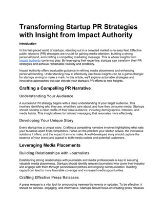 Transforming Startup PR Strategies with Insight from Impact Authority.docx