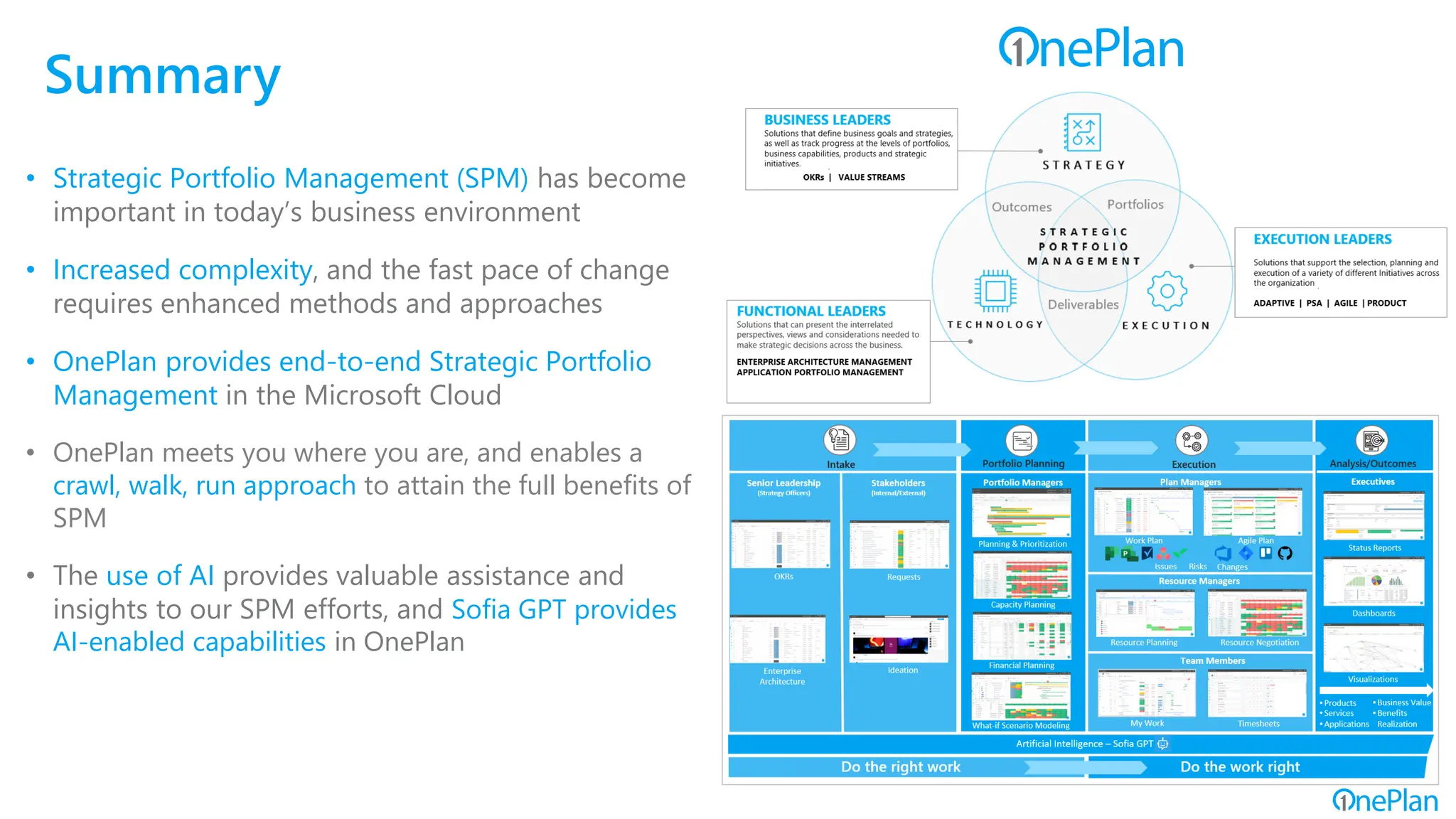 Transforming Strategic Portfolio Management with OnePlan Sofia GPT | PDF