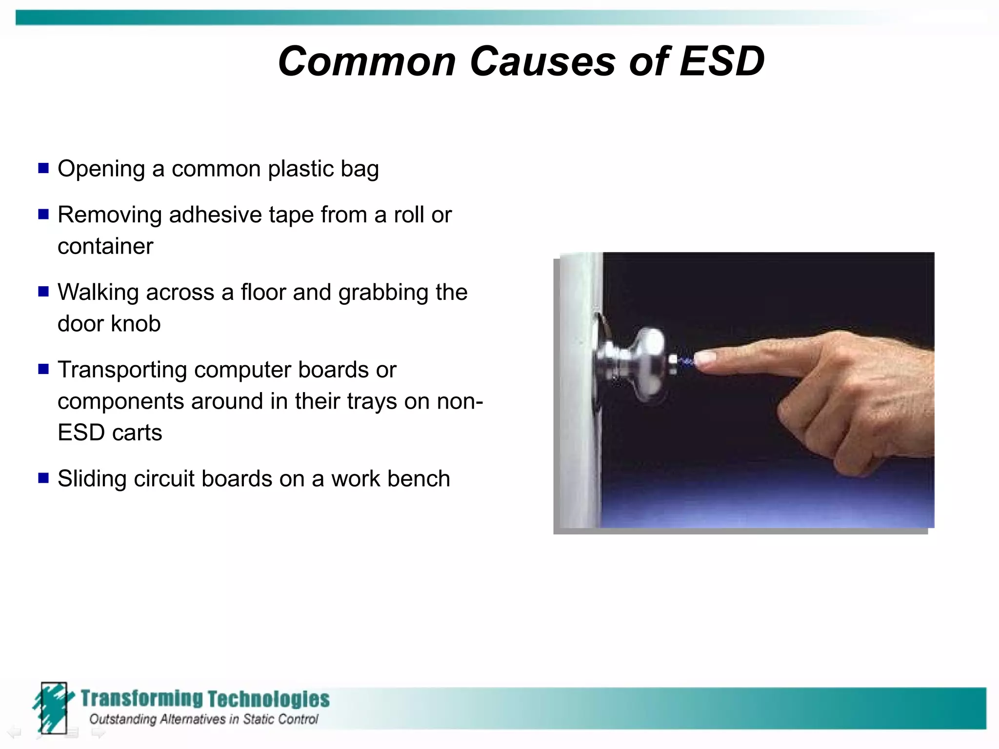 ESD Basics By Transforming Technologies | PPT