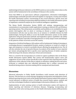 Transforming the Kenya Health Information System (KHIS) to an Early ...