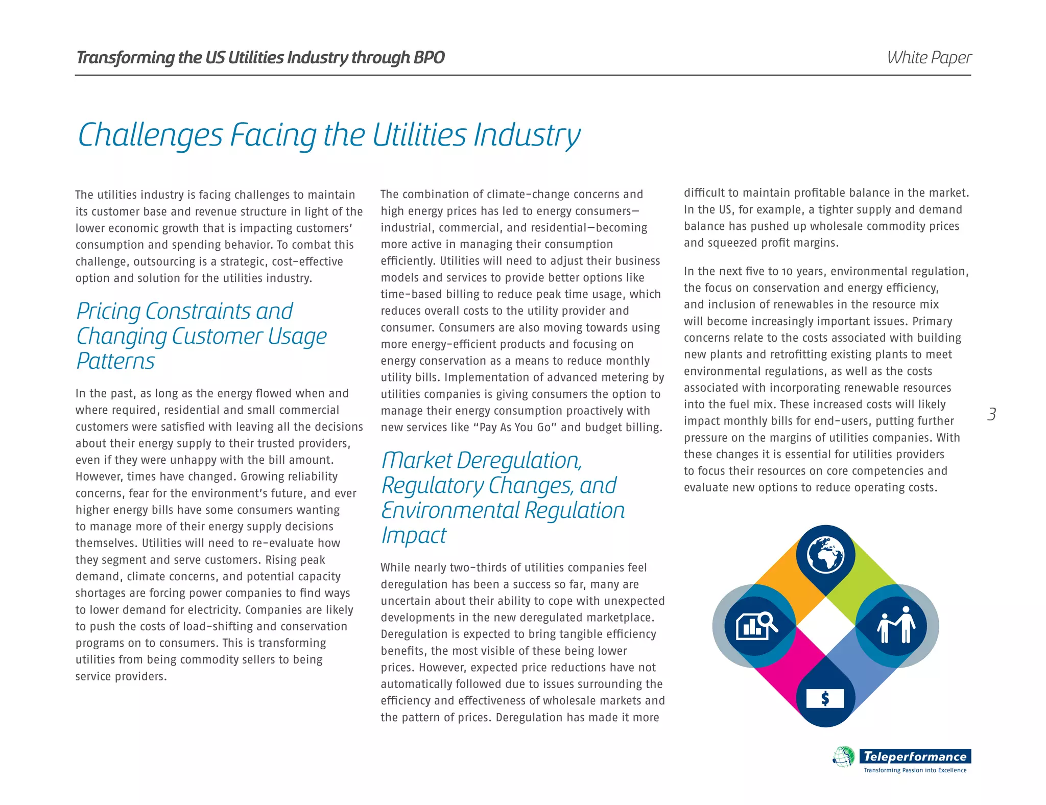 Transforming the utilities industry through bpo by teleperformance | PDF